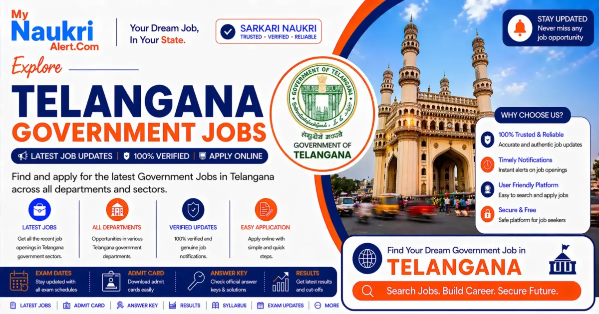 Latest Telangana Government Jobs 2026 – TSPSC, Police, DSC & Health Job ...